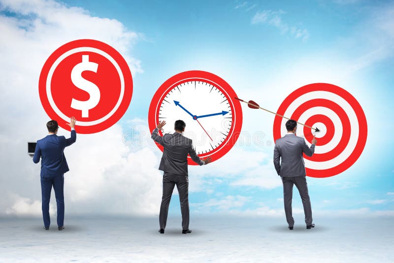 Time is Money Concept with Aims Stock Image - Image of money, investing ...