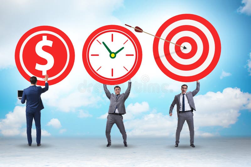 Time is Money Concept with Aims Stock Image - Image of dollar, economic ...