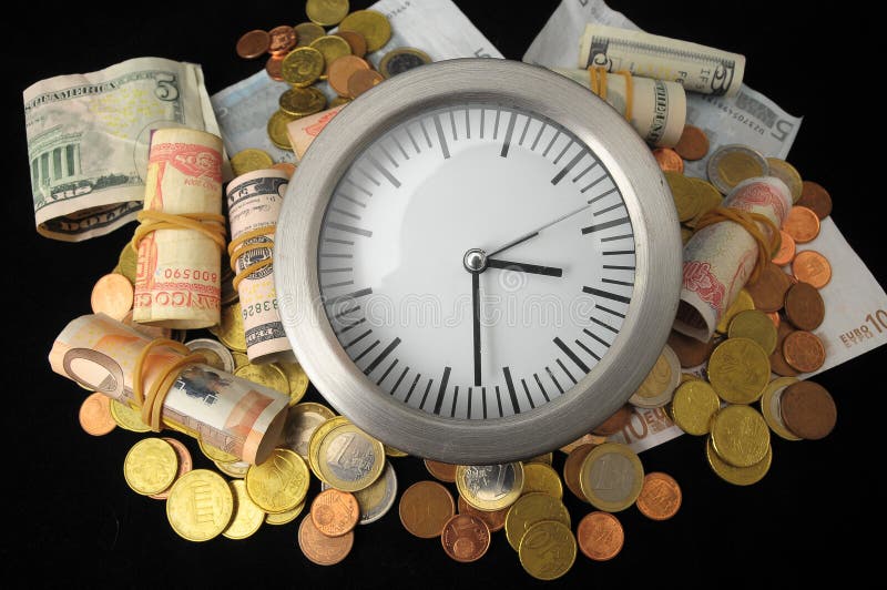 Time is Money Concept stock image. Image of coin, finance - 34694447