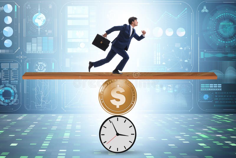 Time is Money Concept with Clock and Dollar Stock Image - Image of ...