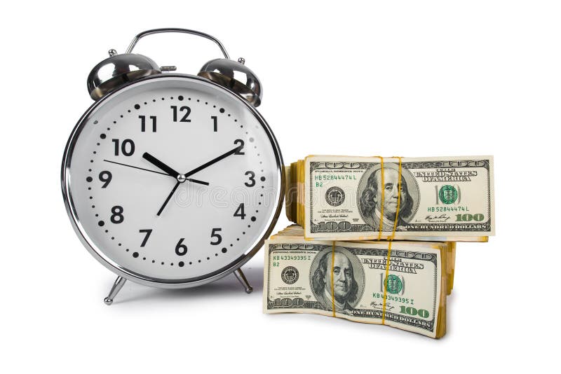 Time is Money Concept with Clock Stock Photo - Image of bank, deadline ...