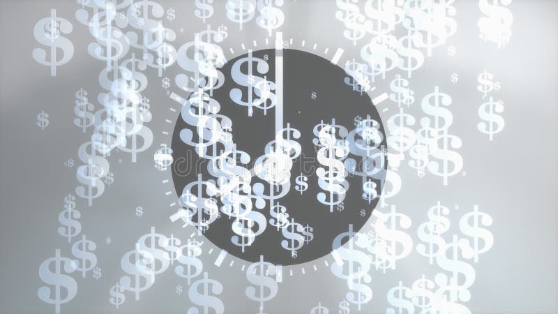 Time is Money, 4k Animation Concept, Chroma Key, Luma Matte Stock Video ...