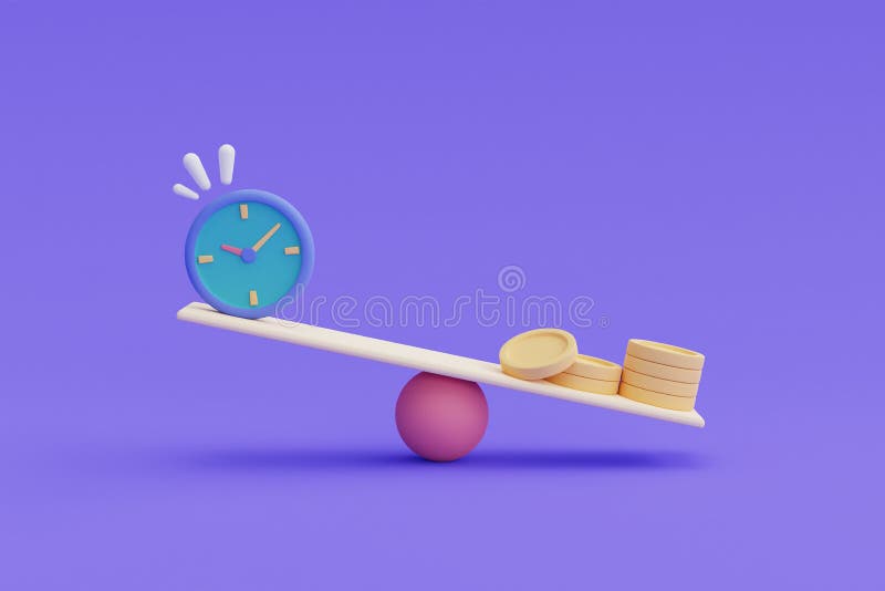 Time is Money Concept,time Value of Money,save Time, Money Saving.Time ...