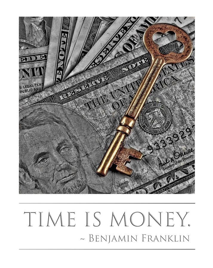 Time is money stock photo. Image of bottom, conceptual - 47068534