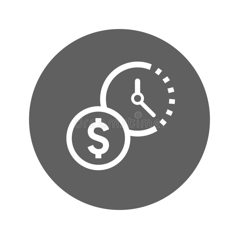 Time is Money icon stock vector. Illustration of design - 290798166
