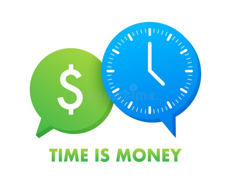 Time is Money Icon. Money Saving. Business and Management. Vector Stock ...