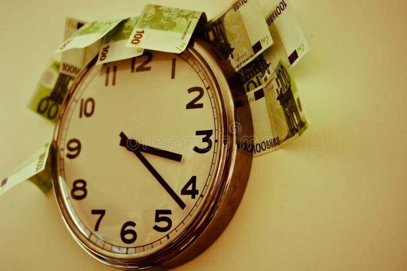 Time is Money, but Money is Nothing Stock Image - Image of growing ...