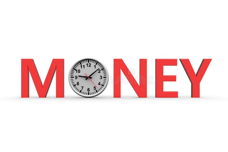 Time is money text stock illustration. Illustration of capital - 49911117