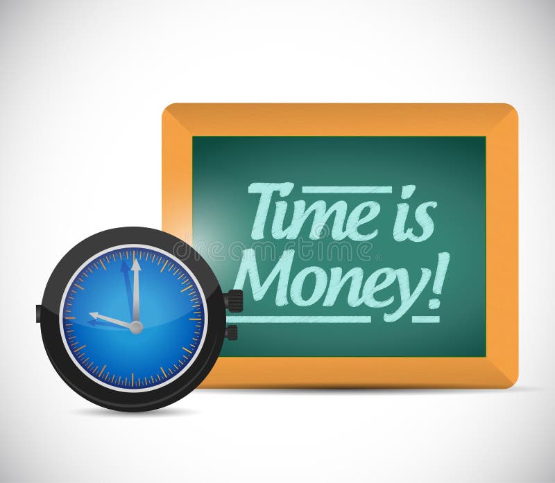 Time is Money Watch Illustration Design Stock Illustration ...