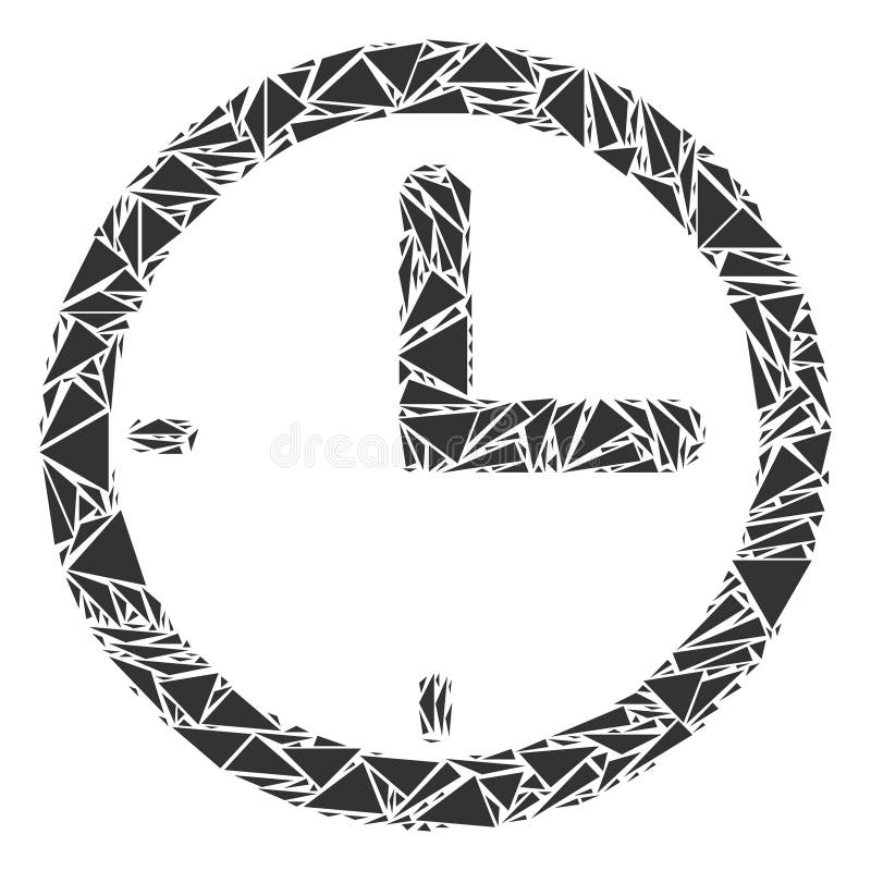 Time Collage of Triangles stock vector. Illustration of object - 119925300