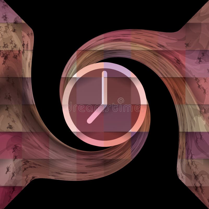 Time is Moving Indicated Symbol Stock Illustration - Illustration of ...