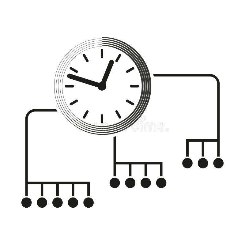 Time Network Icon. Time Protocol Symbol. Vector Illustration. EPS 10 ...