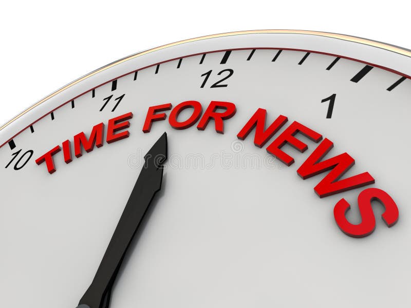 Time for news stock illustration. Illustration of hurry - 53431724