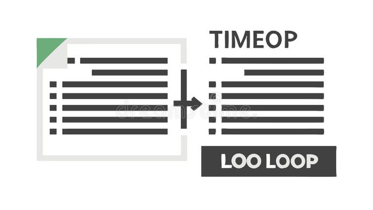 Time Operation and Loop in Programming Icon, Vector Design Generative AI Stock Vector ...