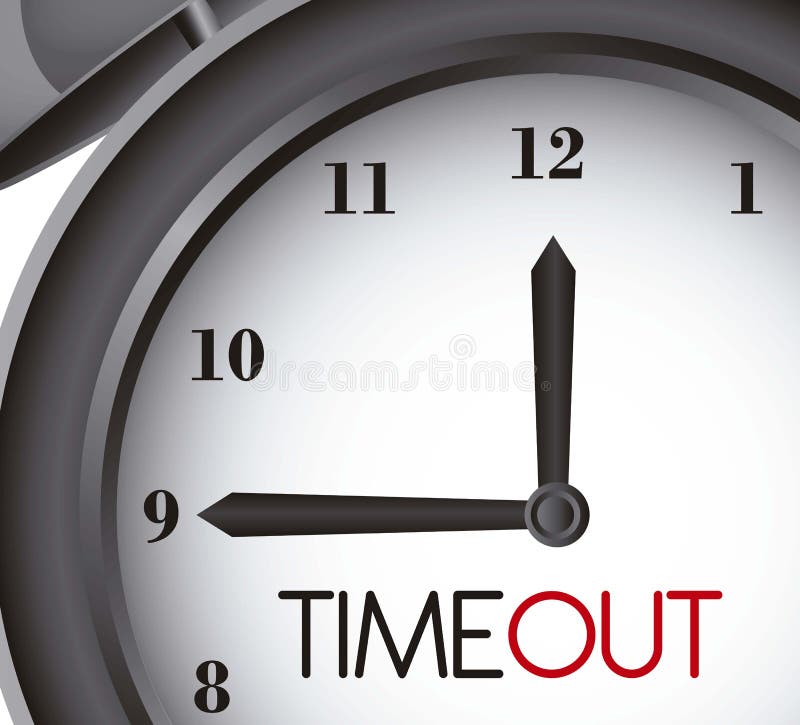 Time is Running Out Clock Deadline Ending Soon Stock Illustration ...