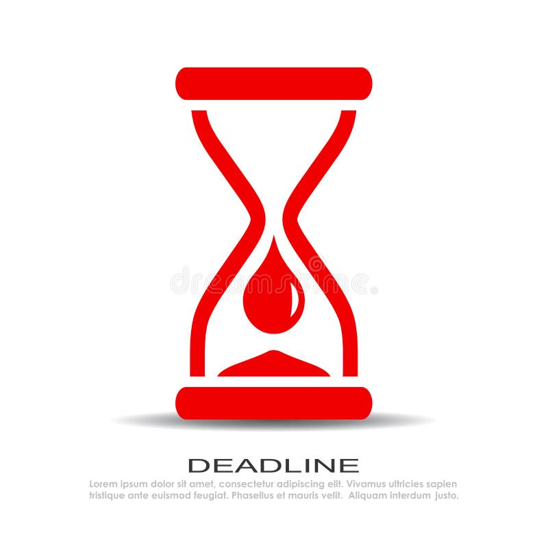 Time is over stock vector. Illustration of glass, isolated - 50914603
