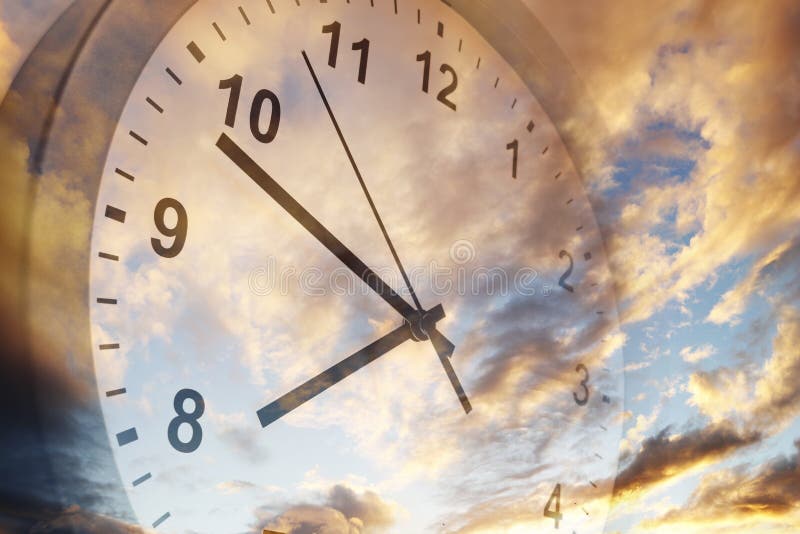 Time passing stock photo. Image of deadline, sunset, cloud - 44932382