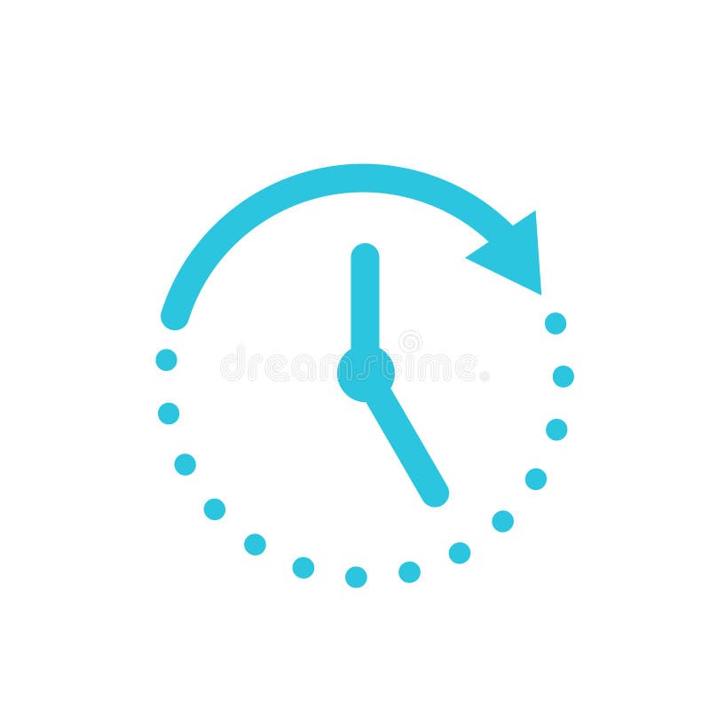 Time Passing Icon.. Isolated on White Background Stock Illustration ...