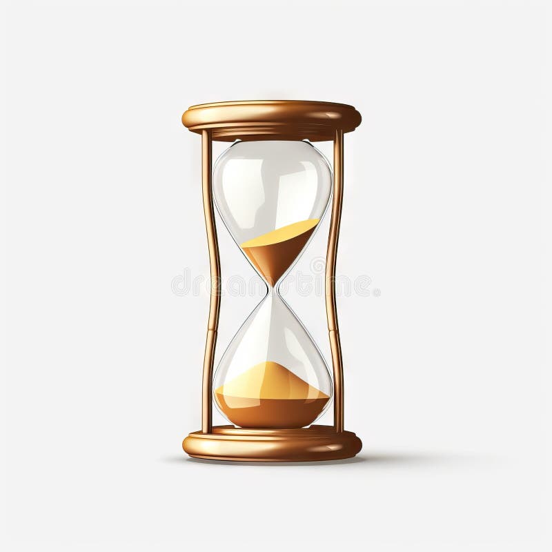 Time Passing in a Minimalistic Animated Hourglass AI Generated Stock ...