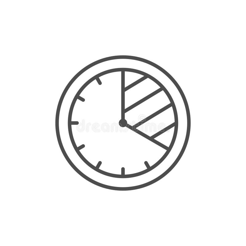 Time Period Line Outline Icon Stock Vector - Illustration of design ...