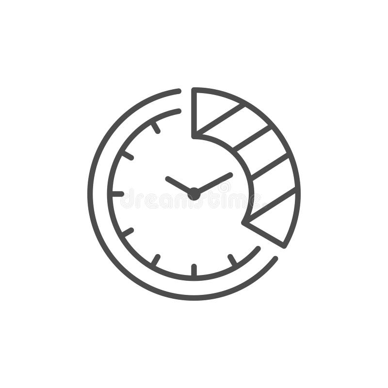 Time Period Line Outline Icon Stock Vector - Illustration of design ...