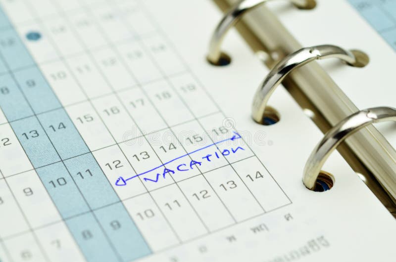 Time planner with pen stock photo. Image of calendar - 43190110