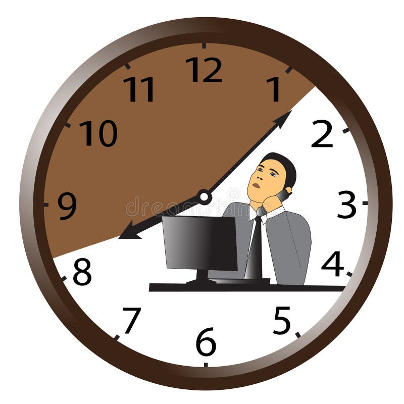 Time pressing stock vector. Illustration of brown, limit - 11738911