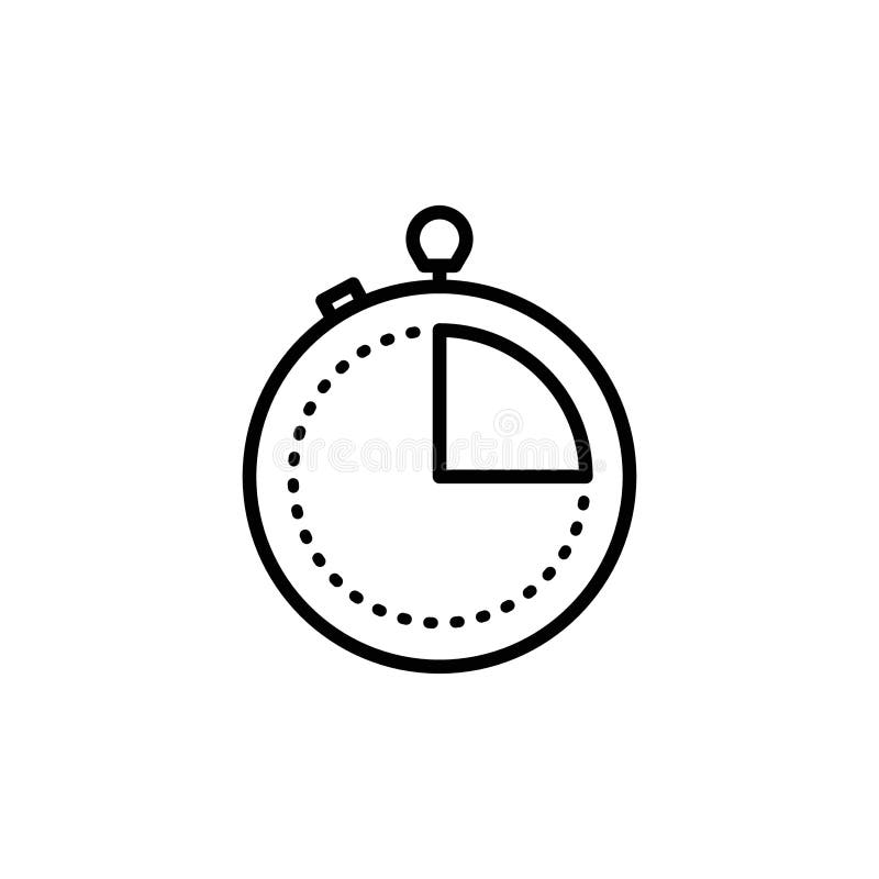 Time Quarter Past Icon for Precise Scheduling Stock Vector ...