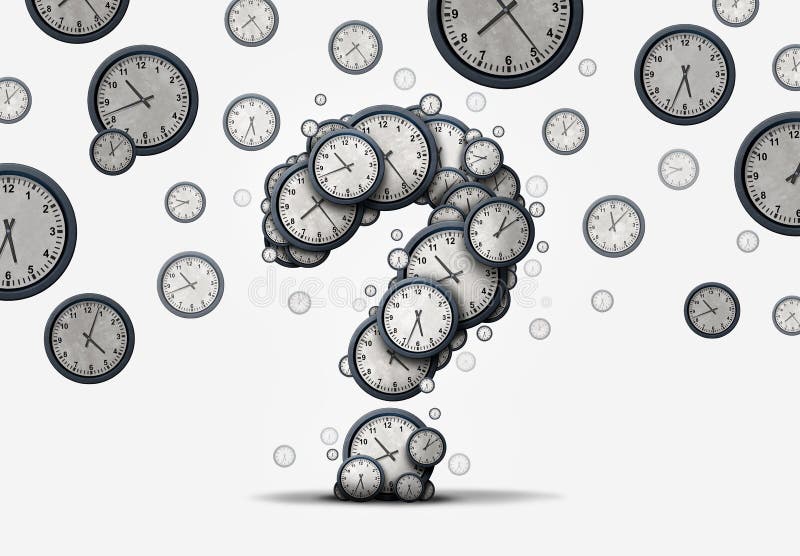 Time Questions Clock Stock Illustrations – 142 Time Questions Clock ...