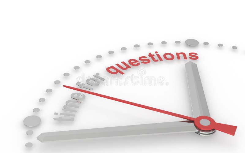 Time for Questions stock illustration. Illustration of problems - 19994233