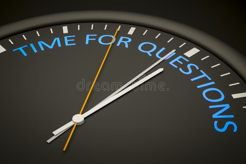 Time for questions stock illustration. Illustration of design - 50604878