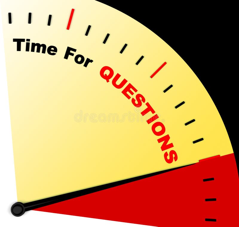 Time for Questions Message Meaning Answers Needed Stock Illustration ...