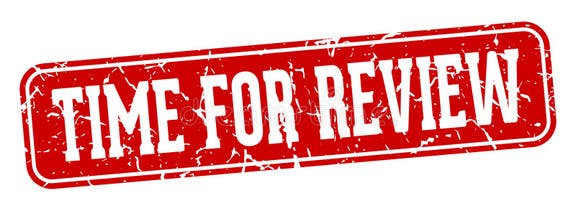 Time for Review Rectangular Sign. Time for Review Stamp Stock Vector ...