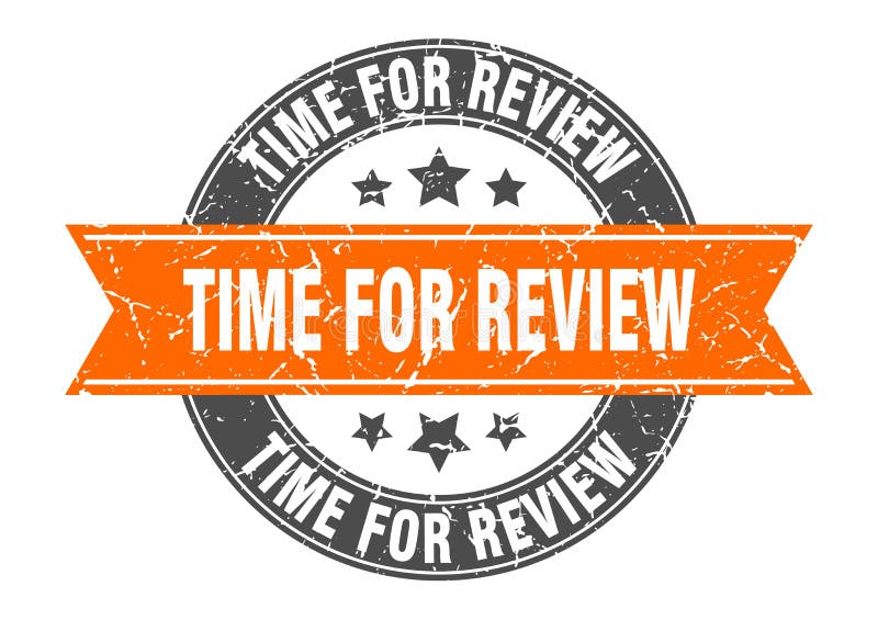 Time for review stamp stock vector. Illustration of isolated - 162727836