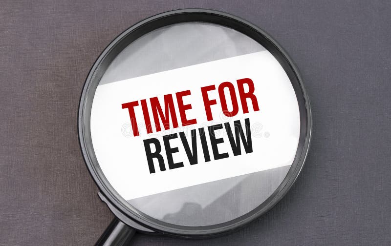 REVIEW TIME Words on a White Paper Stuck Out from Jeans Pocket ...