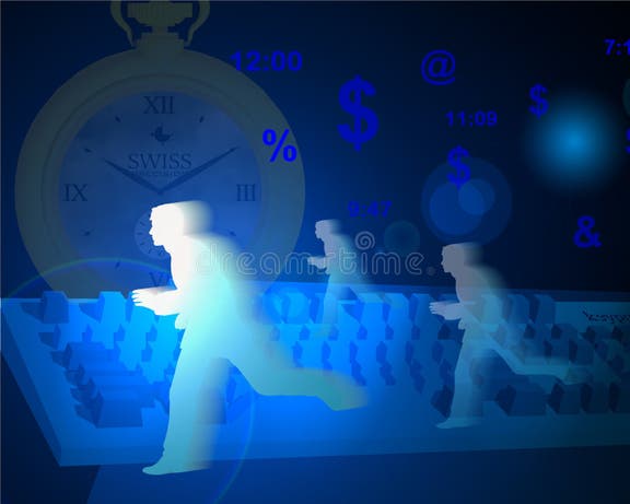 Time Runners stock illustration. Illustration of time - 2122358