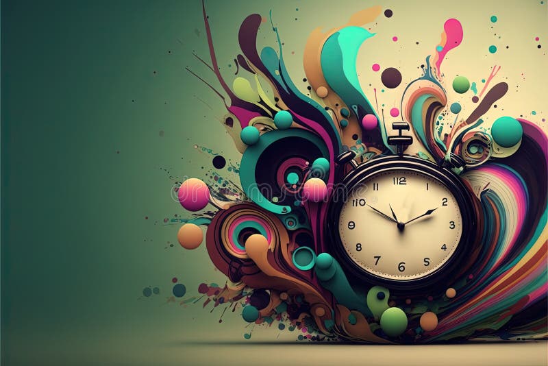 Time Running Fast Abstract Wasting of Time Concept Quick, Fast, Speed ...