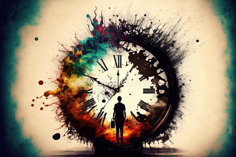 Time Running Fast Abstract Wasting of Time Concept Quick, Fast, Speed ...