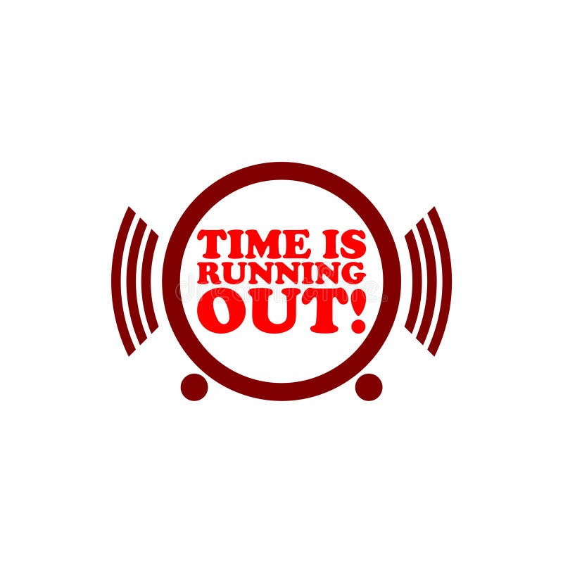 Time Running Out Isolated Stock Illustrations – 461 Time Running Out ...