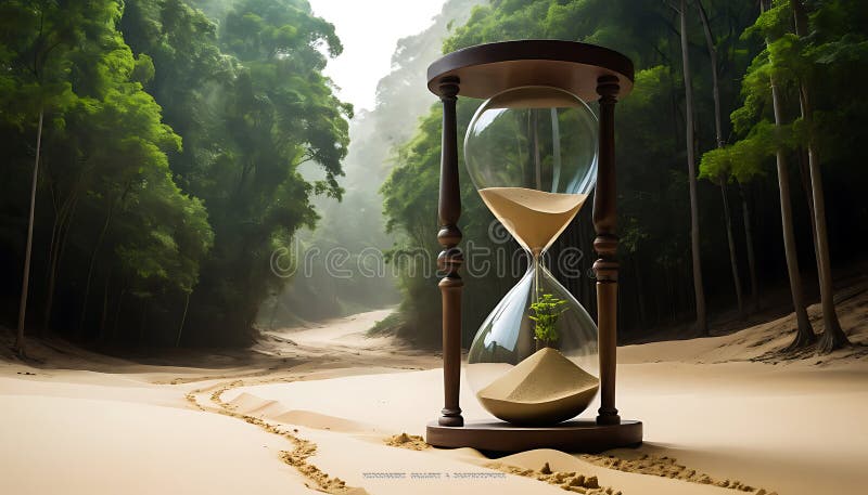 Time Running Out in the Forest Stock Image - Image of wood, desert ...