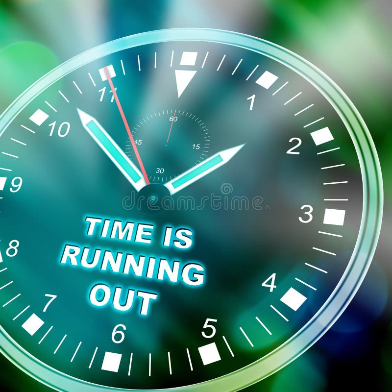 Time is running out stock vector. Illustration of looking - 14032275 Time is running out stock vector. Illustration of looking - 14032275