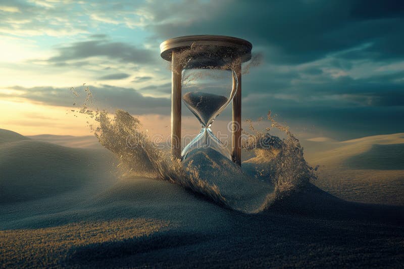 Time is Running Out. Nothing Last Forever Stock Illustration ...