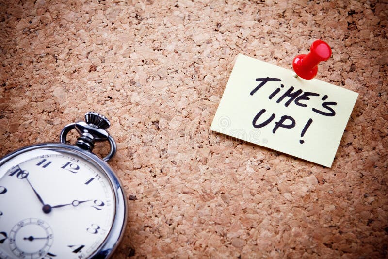 Time s up stock image. Image of notification, fashioned - 49674909