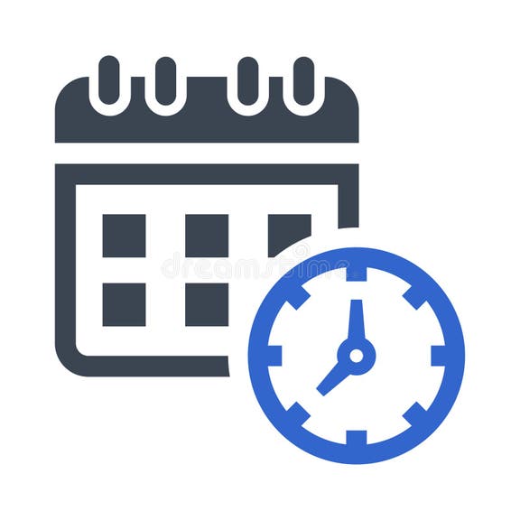 Time schedule icon stock vector. Illustration of clock - 269380510