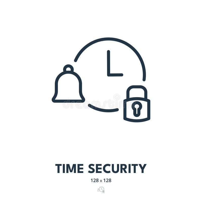 Time for Security Safety Protection Clock Stock Illustration ...