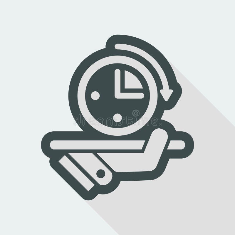 Time for service stock vector. Illustration of courier - 117822742