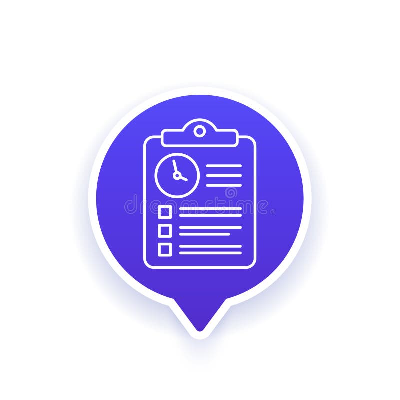 Timesheet Icon Stock Illustrations – 750 Timesheet Icon Stock ...