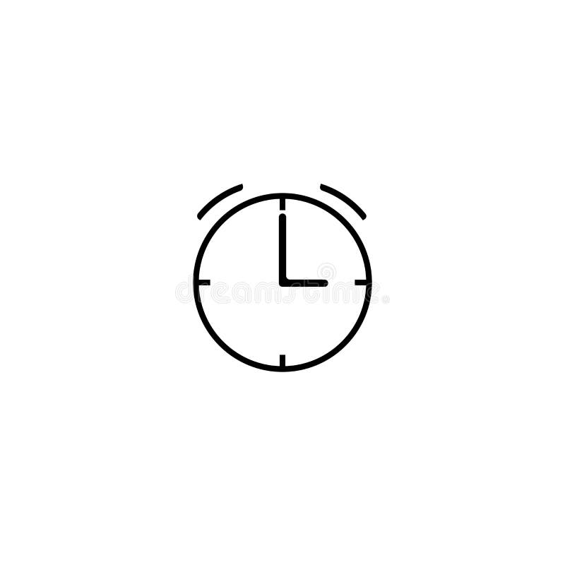 Time Sign. Alarm, Clock Icon, Vector Illustration. Flat Design Stock ...