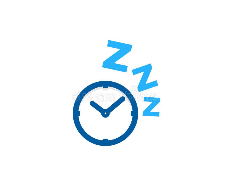 Time Sleep Icon Logo Design Element Stock Vector - Illustration of ...