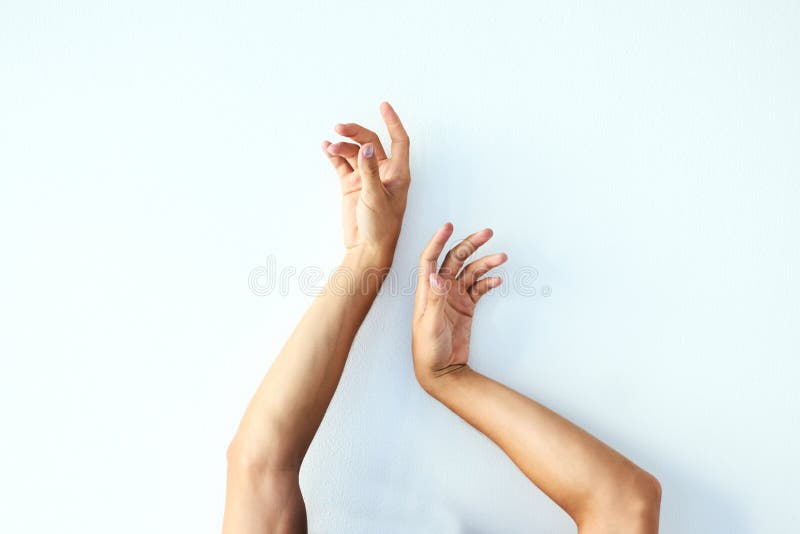 Time Slips Right through Our Fingers. Studio Shot of an Unrecognizable ...